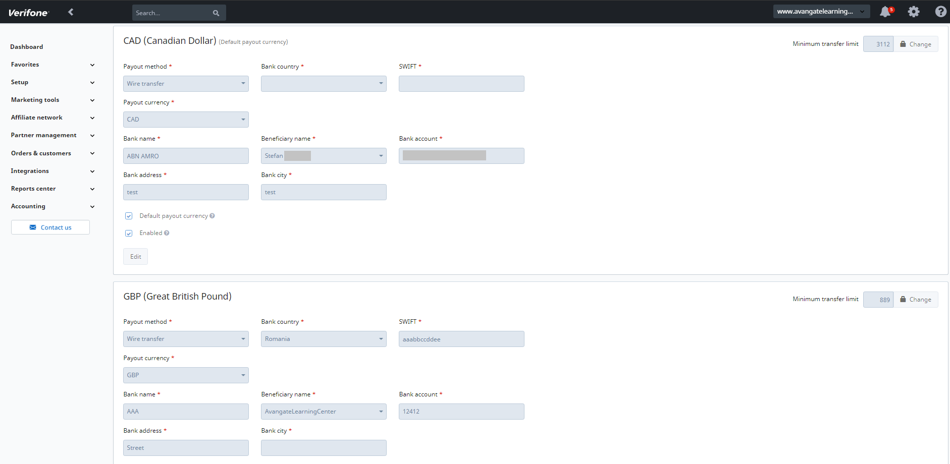 Payouts | Onboarding | 2Checkout